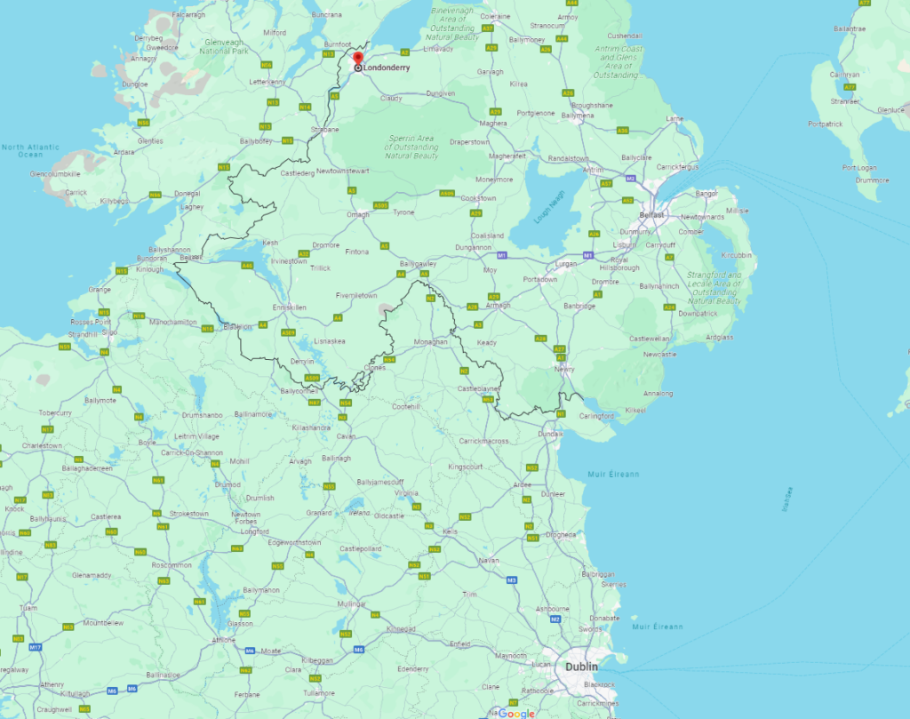 London derry google maps - English Language School Dublin